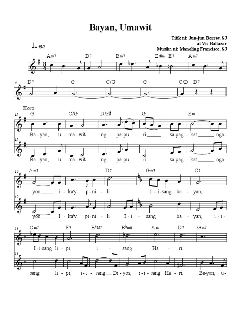Bayan Umawit Borres Francisco Pdf