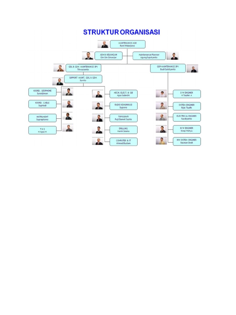Contoh Struktur Organisasi | PDF