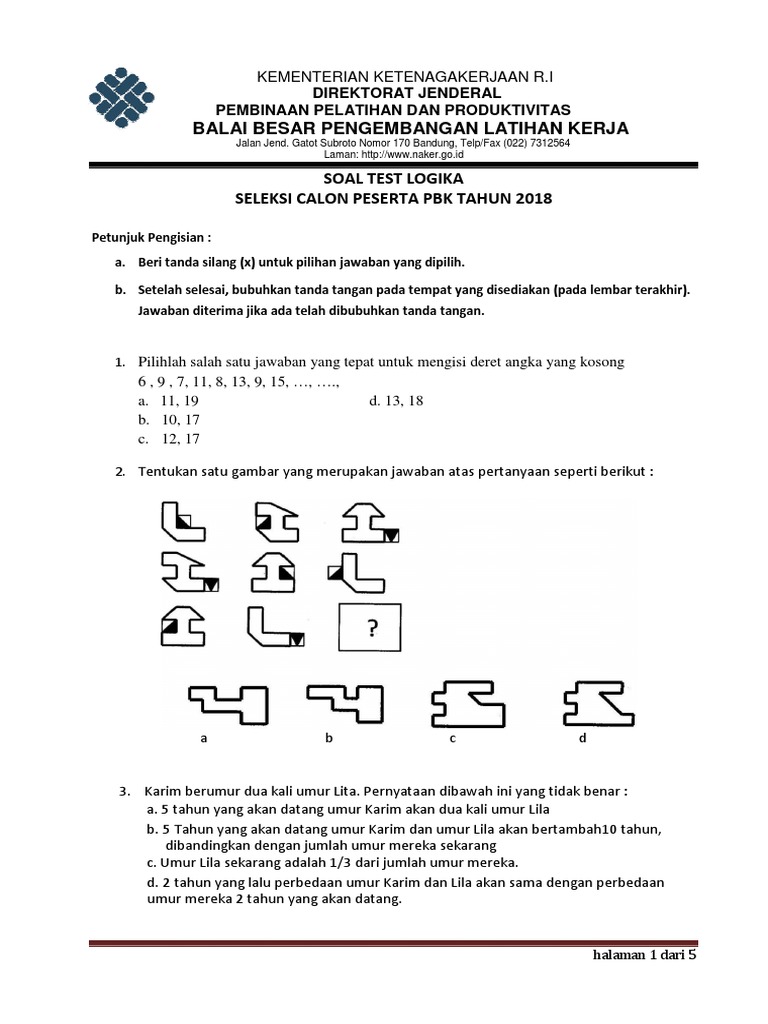 Soal Test Logika | PDF