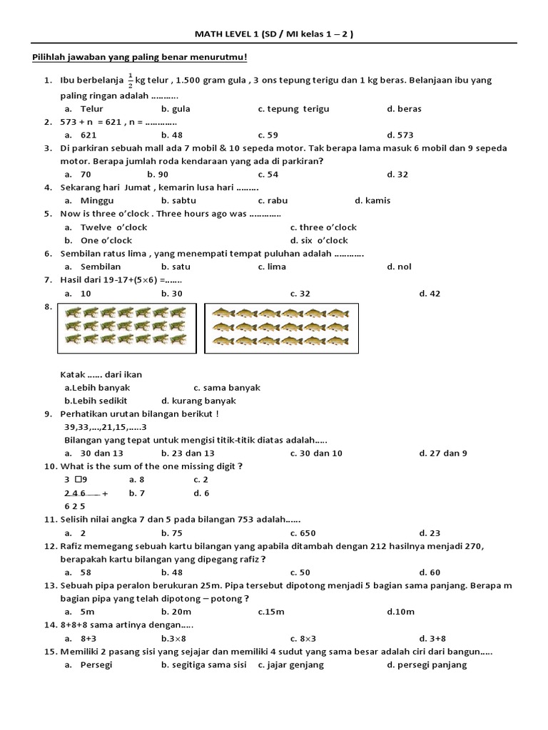 Contoh Soal Final Provinsi-1 | PDF