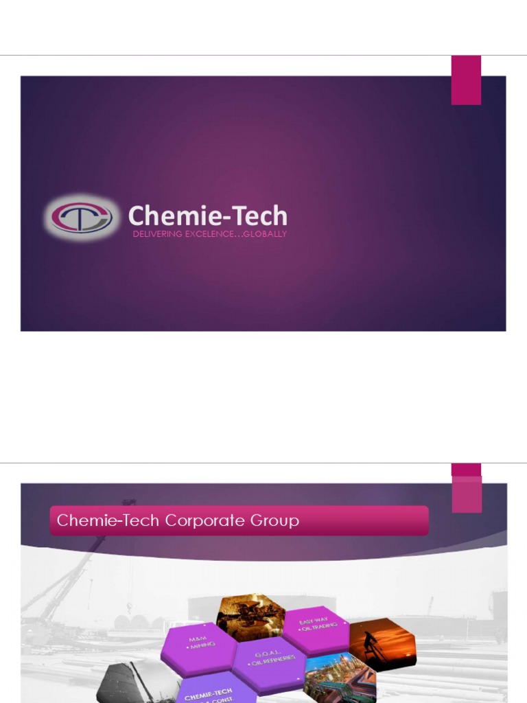 Company Profile - Chemie Tech | PDF | Oil Refinery | Pipeline Transport
