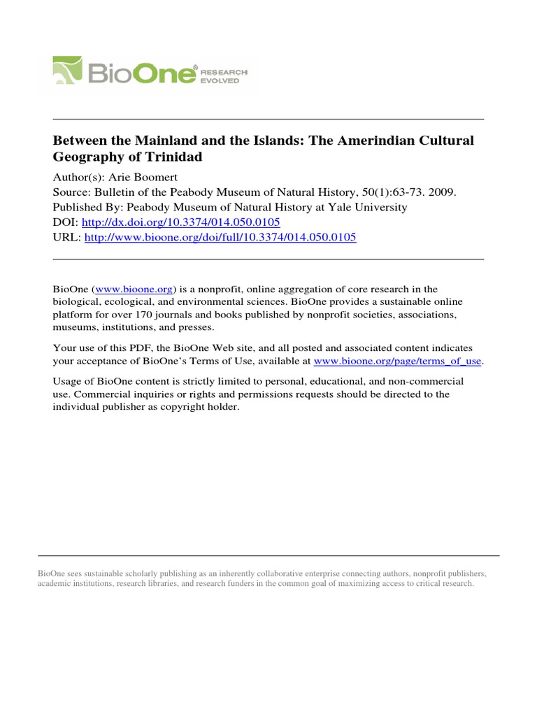 A. Boomert | PDF | Trinidad And Tobago | Indigenous Peoples Of The Americas