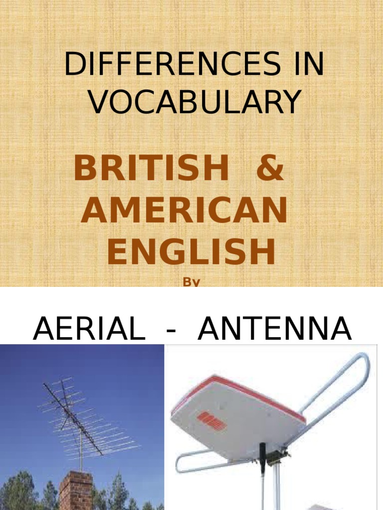 11th 12th English Differences in Vocabulary | PDF
