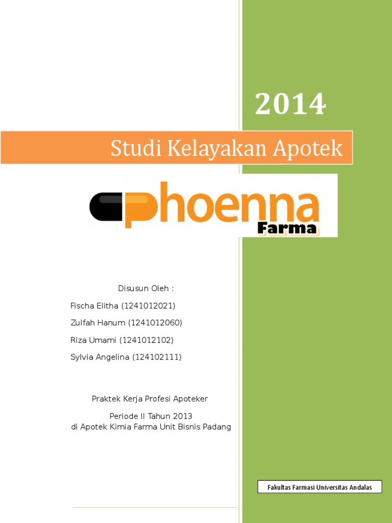 Contoh Proposal Studi Kelayakan Apotek 1 7 Pdf