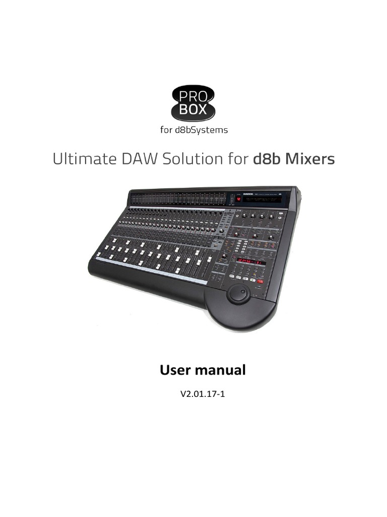 MACKIE D8B User Manual V2!01!17-1 | PDF | Device Driver | Operating System