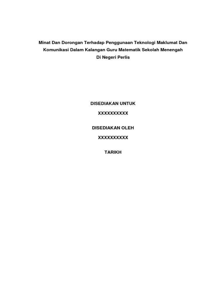 Survey Contoh 1 | PDF