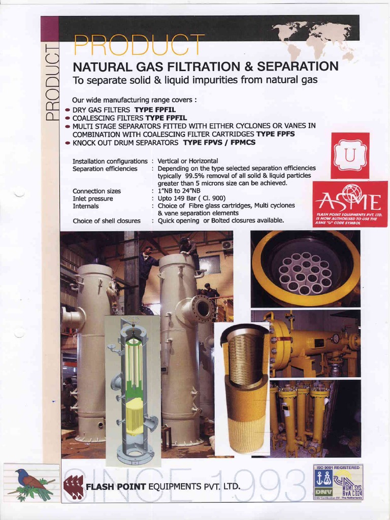 Natural Gas Filtration & Separation: To Separate Solid & Liquid ...