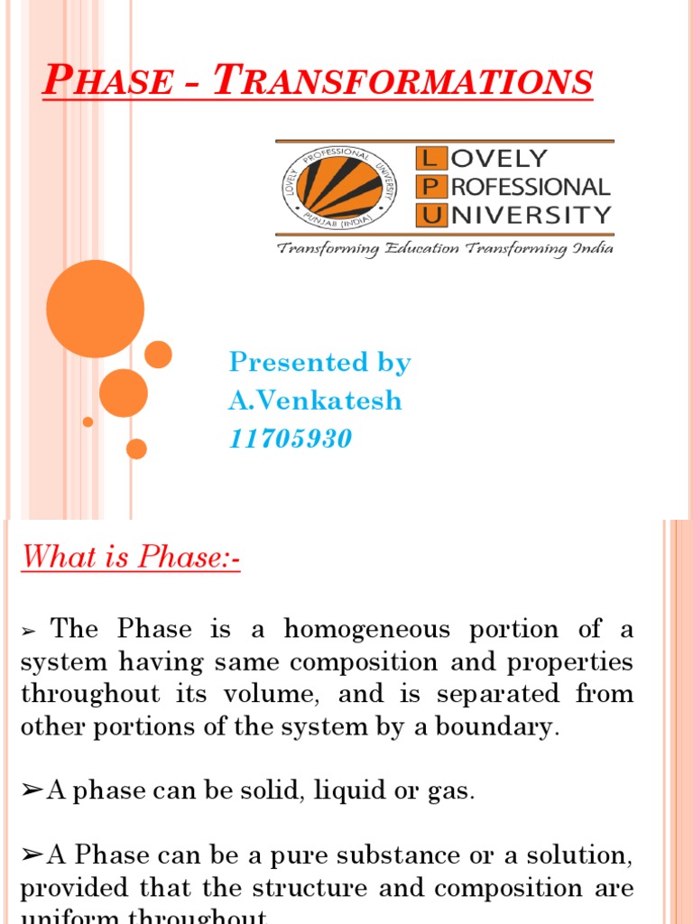Understanding Phase Transformations: A Comprehensive Look at Phase ...