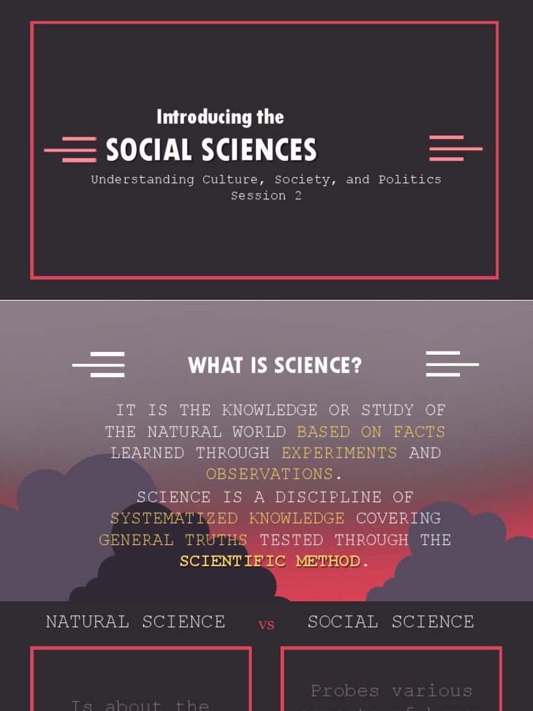 Overview of Social Sciences and Their Roles | PDF | Social Science ...