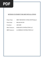 Method Statement For Installation of Sanitary Fixtures | PDF | Sink | Countertop