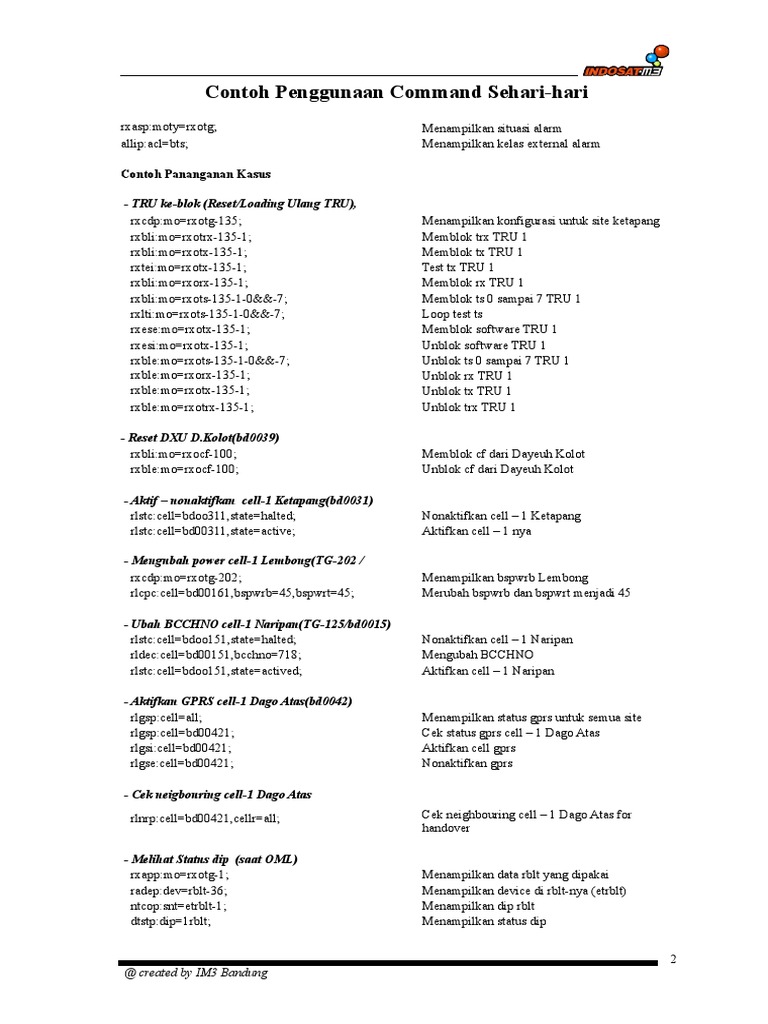 Contoh Penggunaan Command Sehari-Hari | PDF | Power Supply ...
