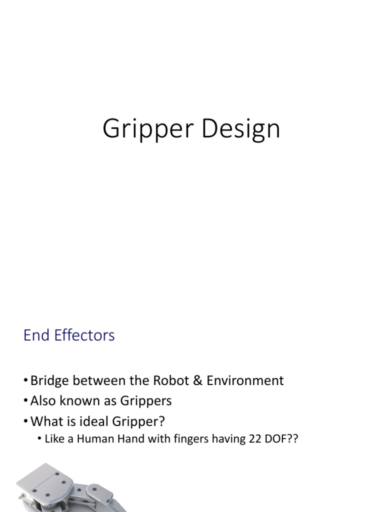 Gripper Design | PDF | Machines | Mechanical Engineering