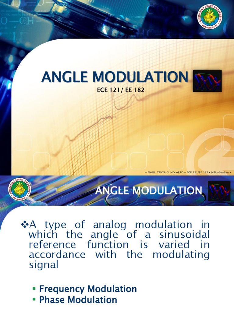 ECE 104 - Angle Modulation | PDF | Frequency Modulation | Modulation