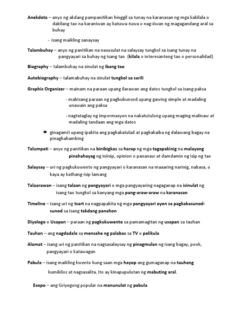 Filipino - Balarila 5 | PDF