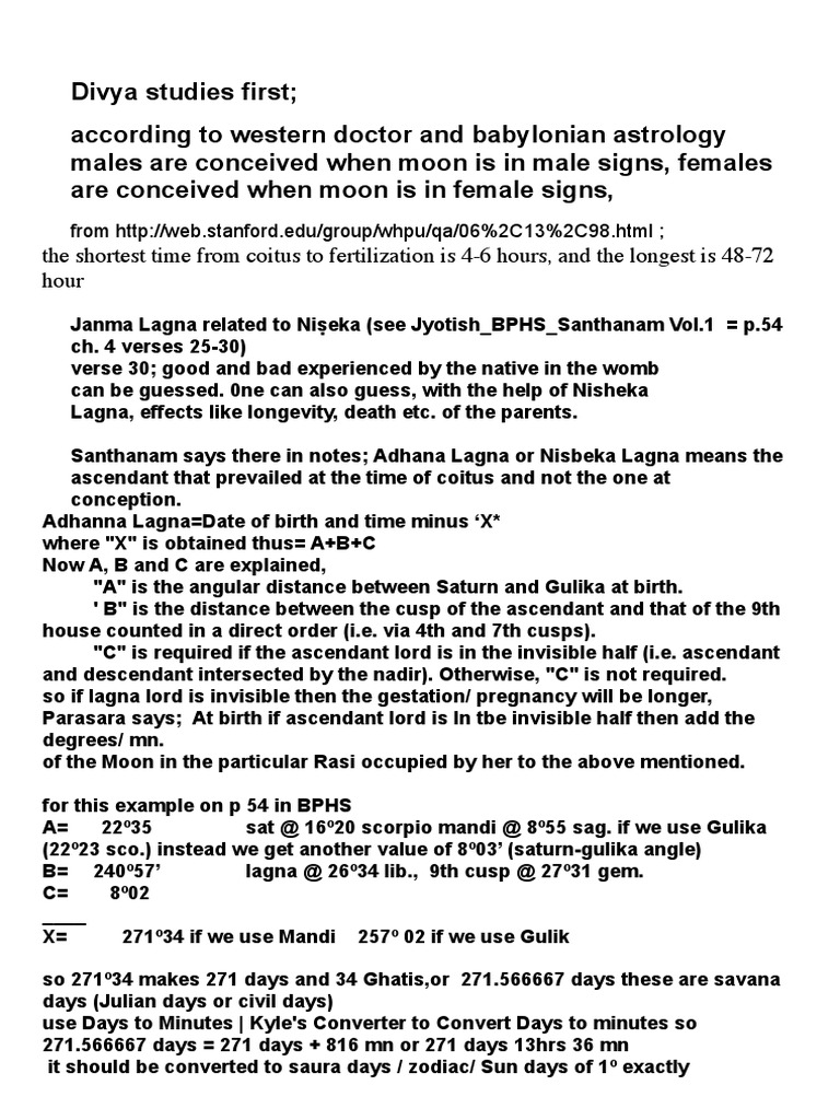 Text Regarding Conception | PDF | Pregnancy | Maternal Health