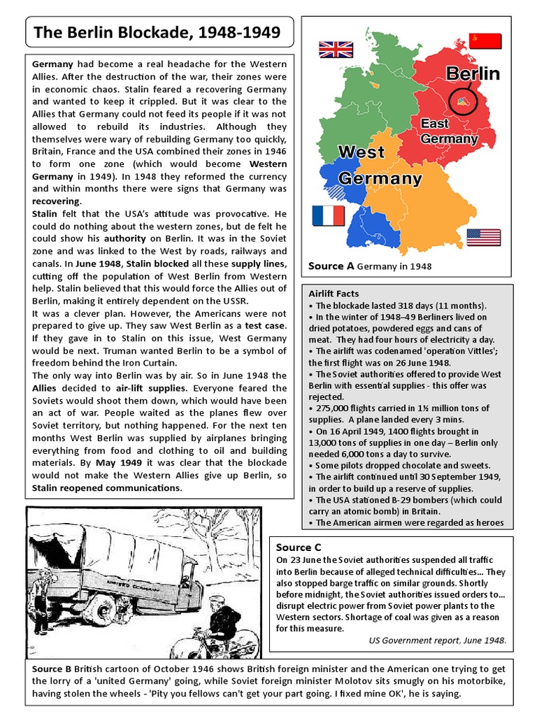 The Berlin Blockade | PDF | World War II | Military