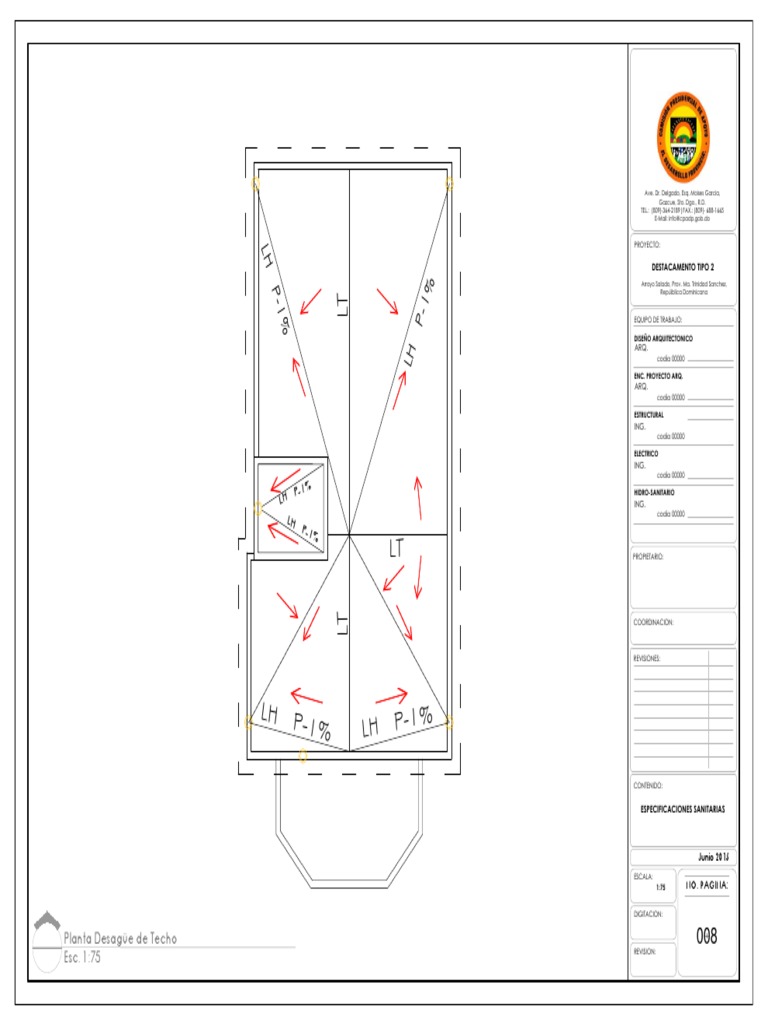 8 Planta Desague de Techo | PDF