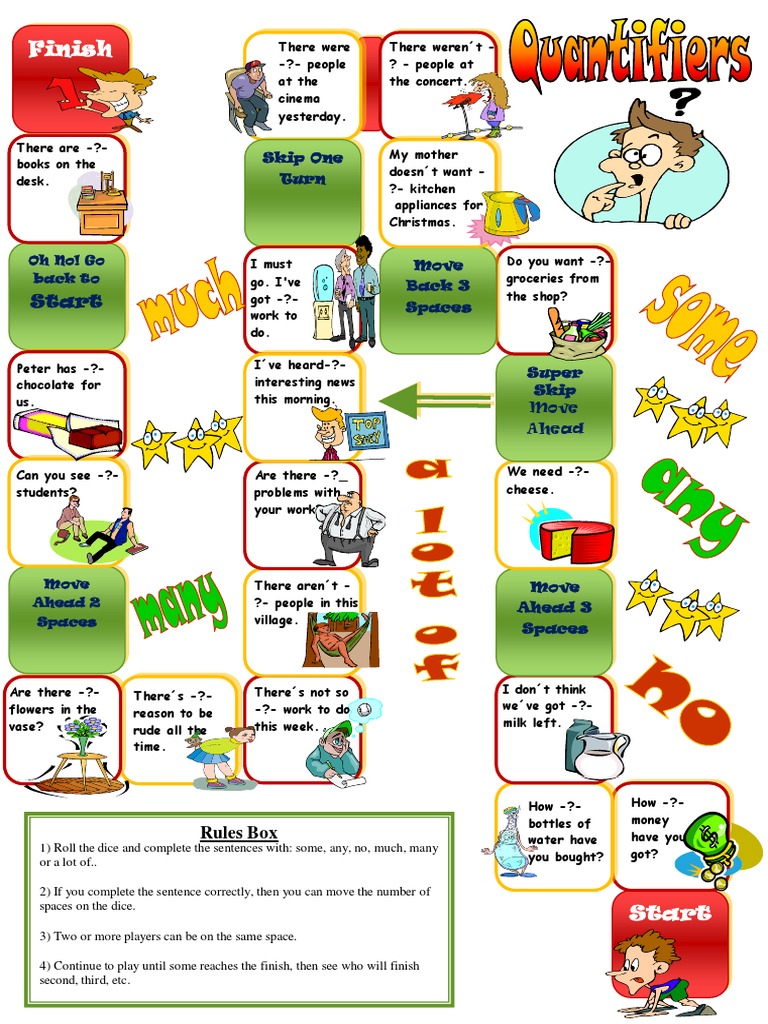 Quantifiers Board Game Instructions | PDF | Leisure