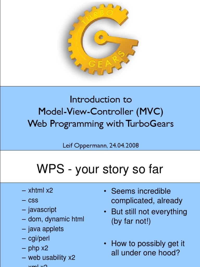 Introduction To Model-View-Controller (MVC) Web Programming With Turbogears | PDF | Model–View ...