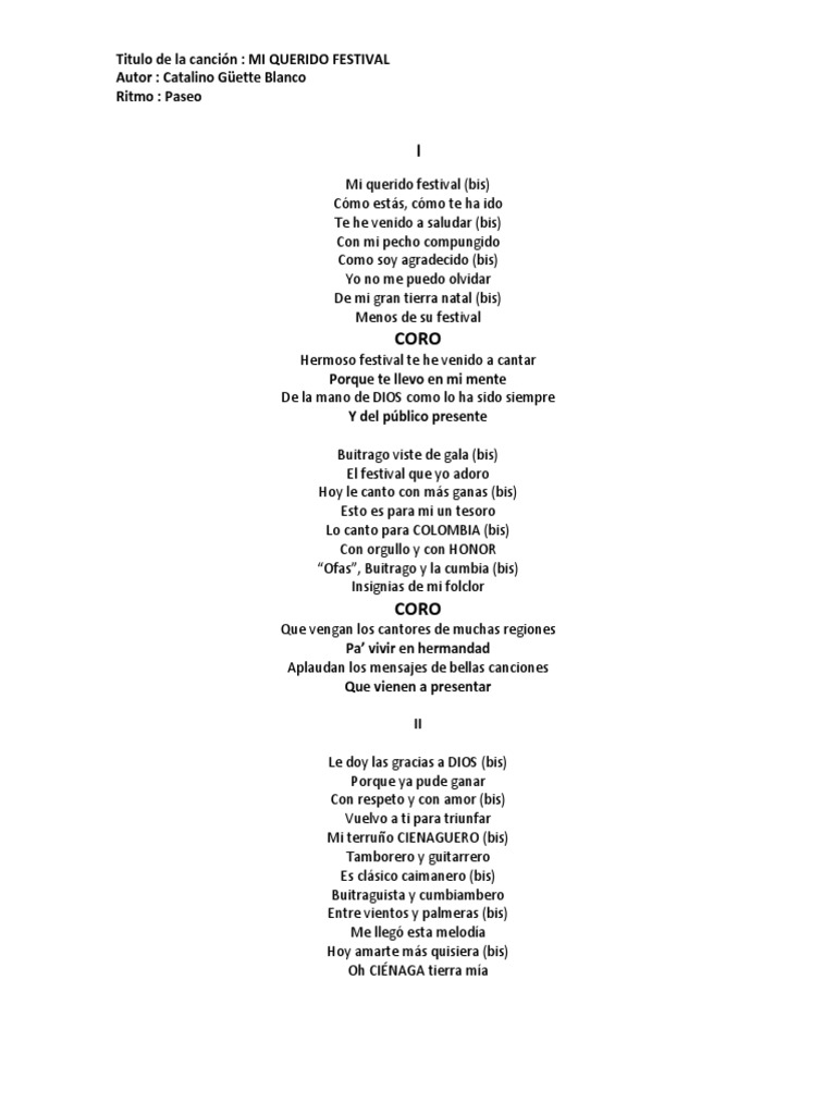 Mi Querido Festival | PDF | Ocio | Entretenimiento (general)