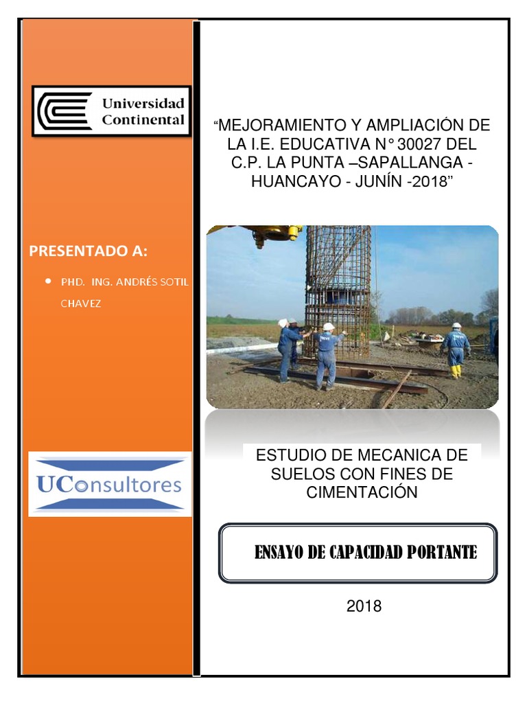 Estudio de Mecánica de Suelos PDF | PDF | Temblores | Fundación (Ingeniería)