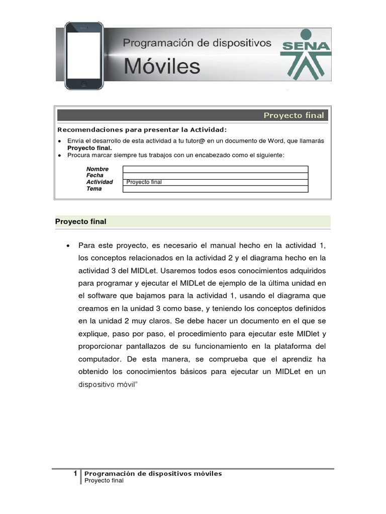 Proyecto Final Pdf Java Lenguaje De Programación Objeto