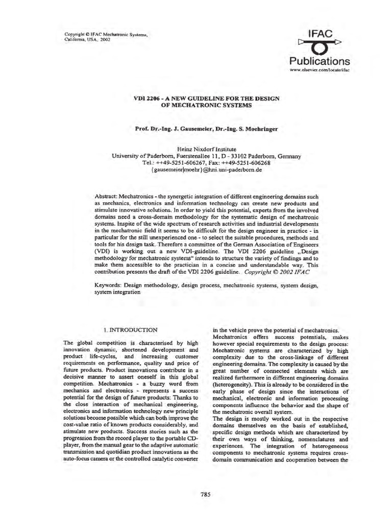 Norma VDI 2206 | PDF | System | Design