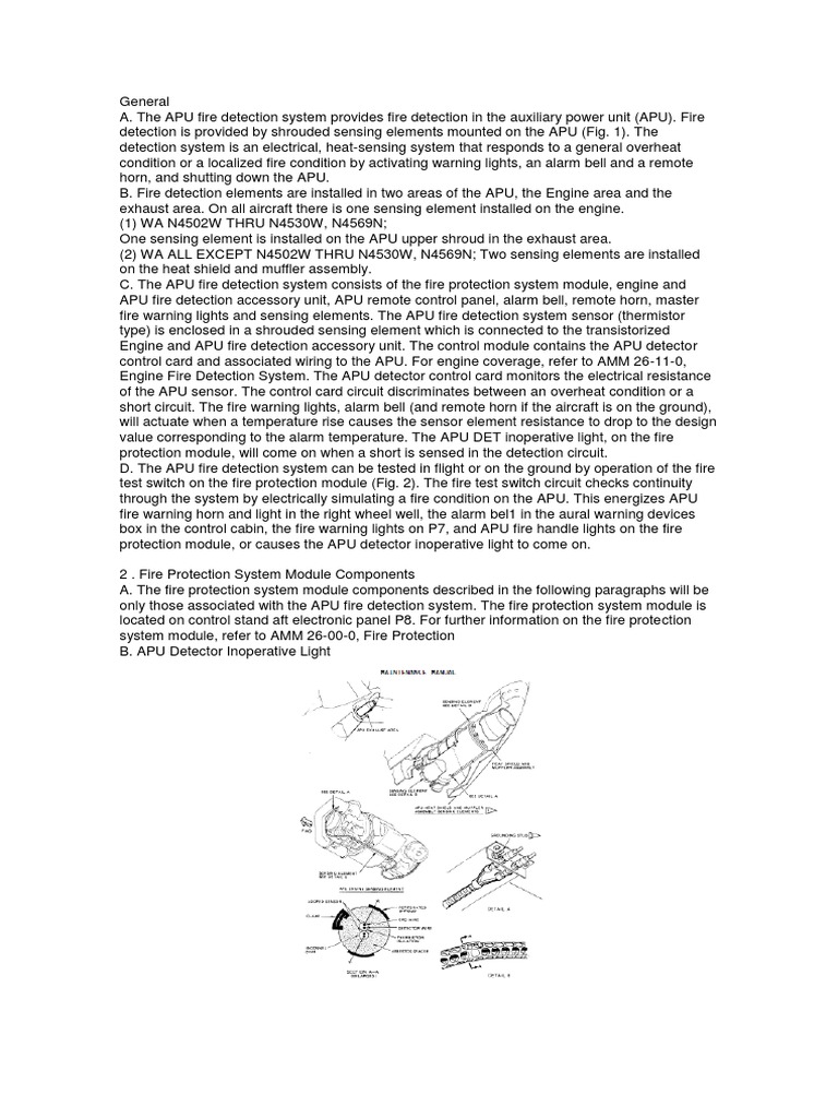 Overview of the Components and Operation of the APU Fire Detection ...