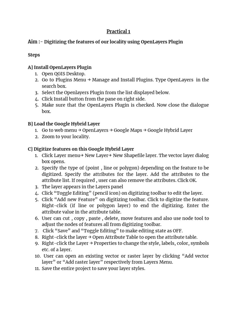 SK GIS Practical Steps 2018-19 | PDF | Comma Separated Values | Statistical Classification