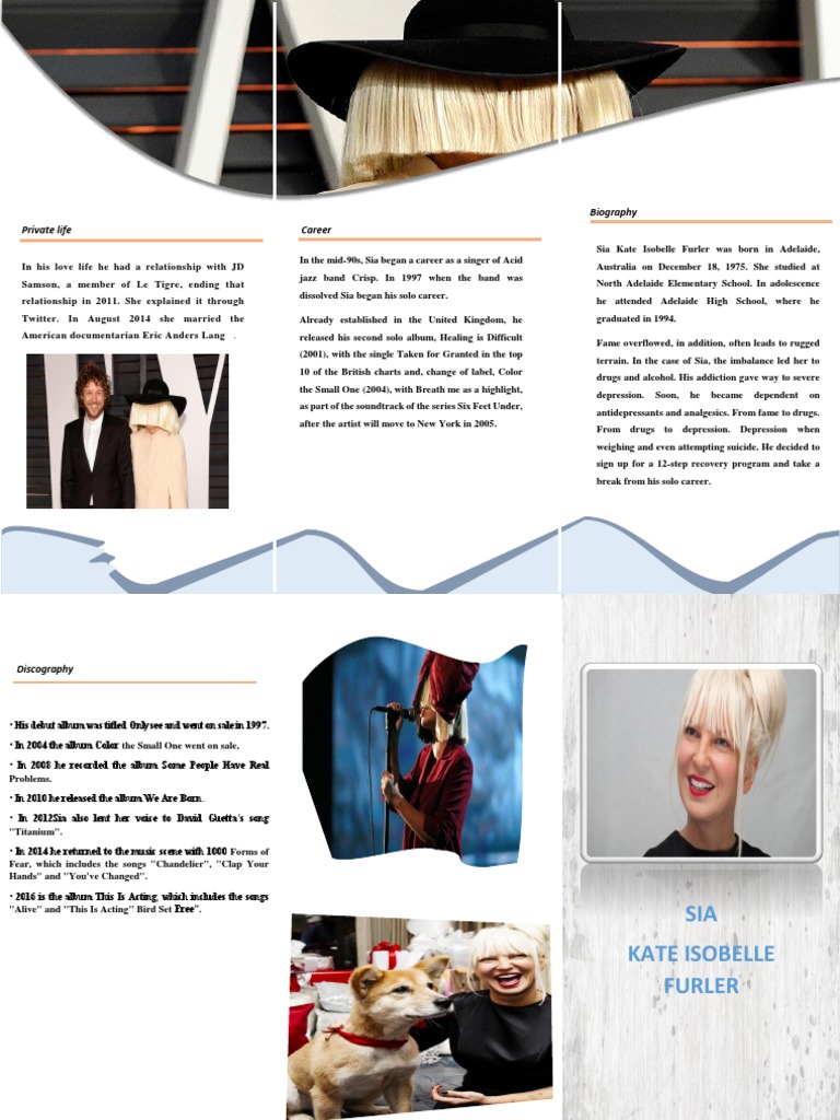 Biography of singer-songwriter Sia | PDF | Albums | Music Industry