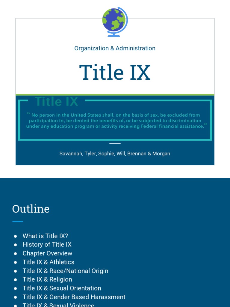 Title Ix Presentation | PDF | Title Ix | Sexual Harassment