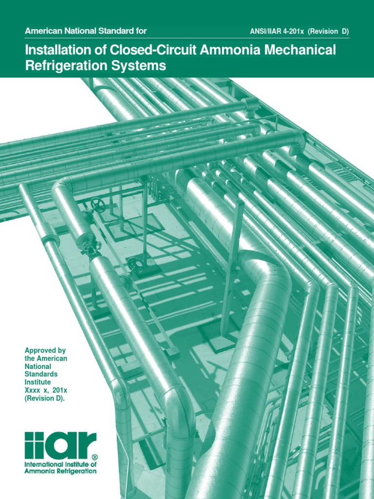 Refrigeration IIAR 4 PR1 | PDF | Thermal Insulation | Pipe (Fluid ...