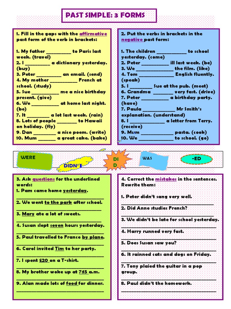 Past Simple | PDF | Grammar | Syntax