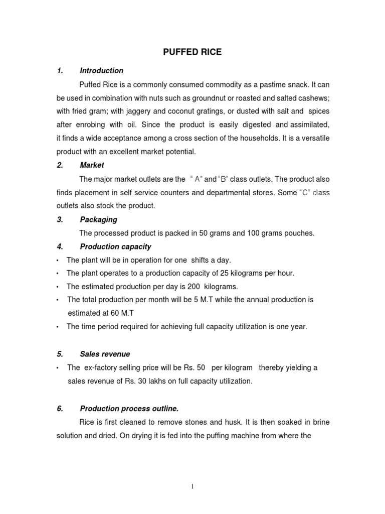 Puffed Rice | PDF | Marketing | Advertising