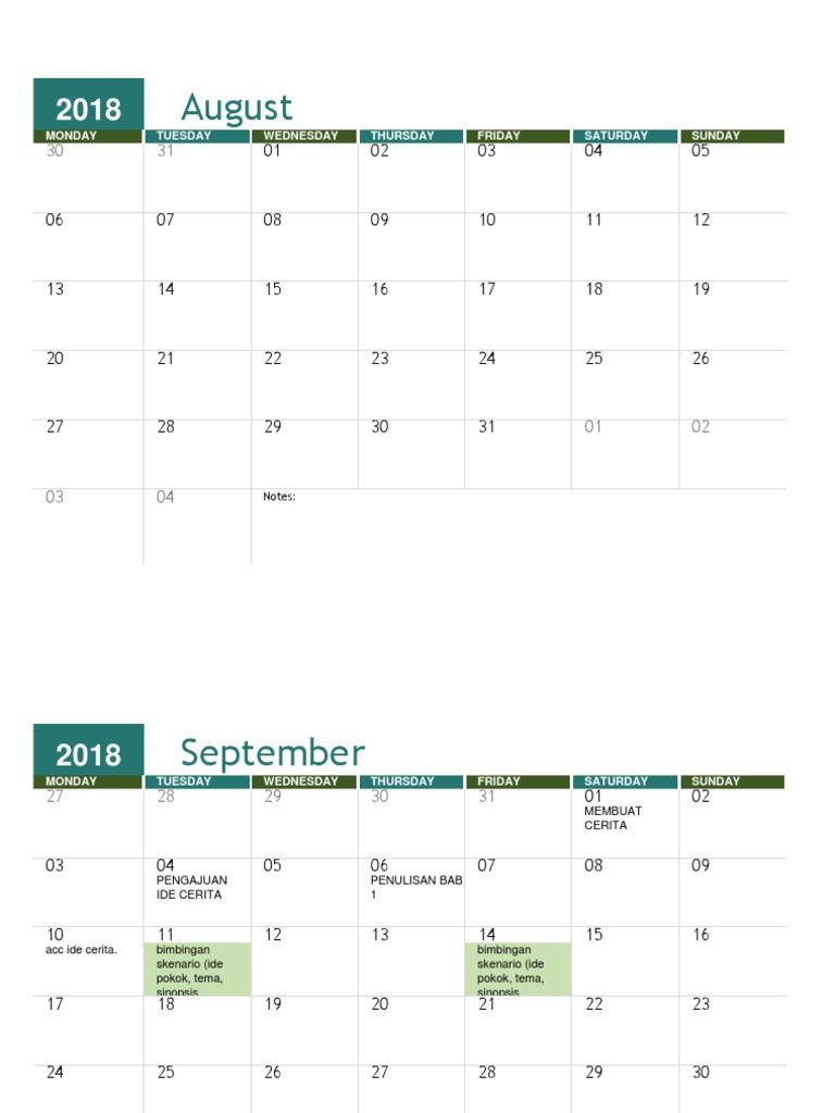 Time Table Revisi | PDF