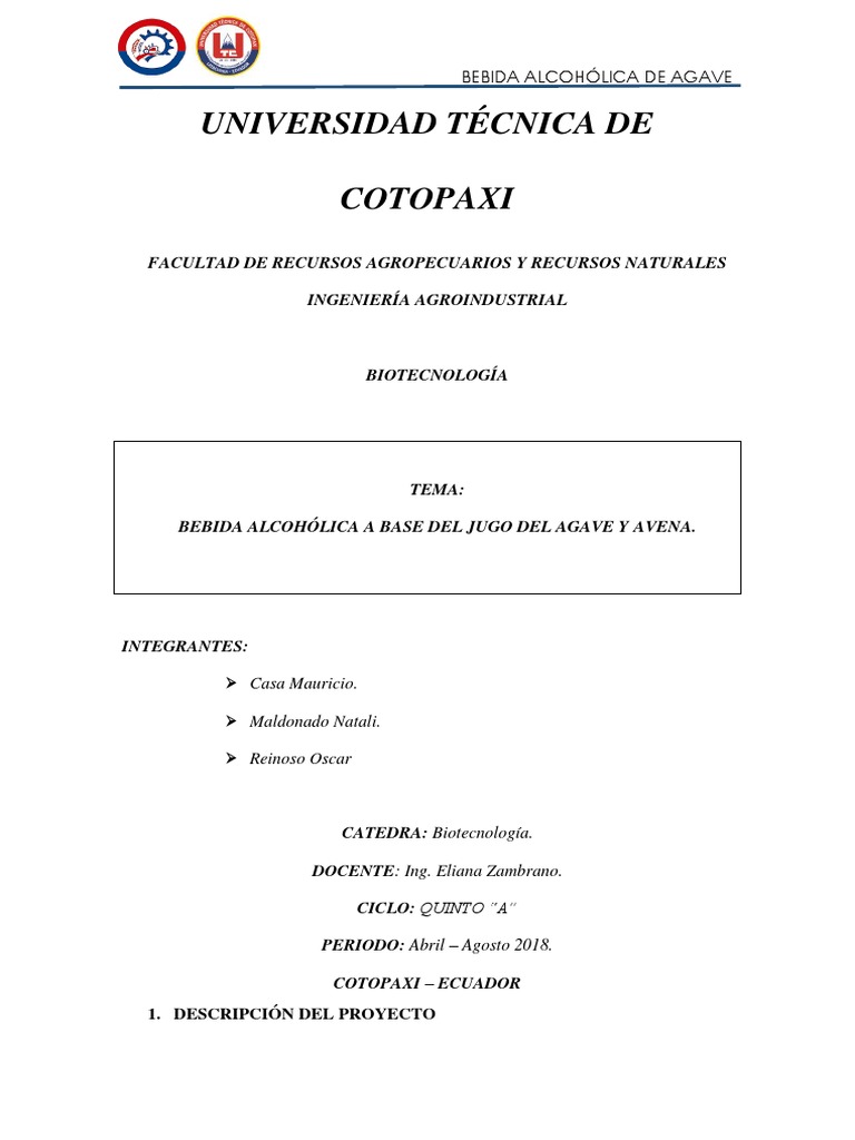 Proyecto Agave | PDF | Vino | Naturaleza