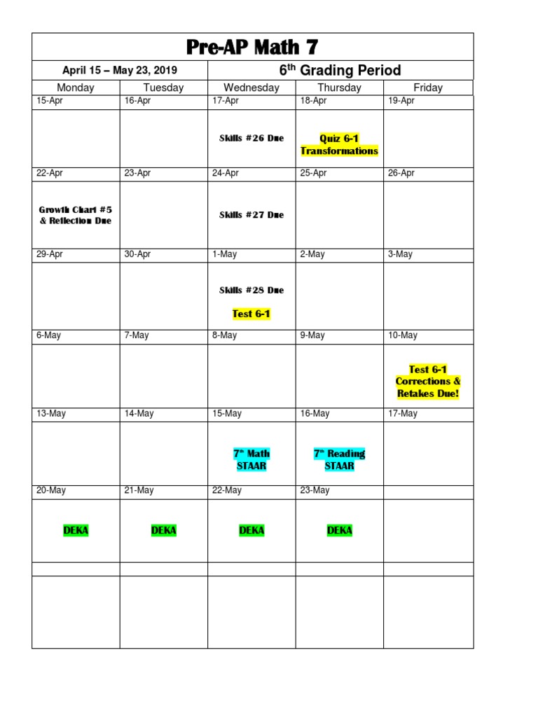 Grading Period 6 | PDF