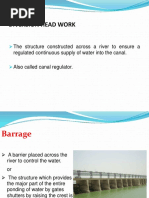Types and Functions of Headworks in Irrigation | PDF | River | Sediment