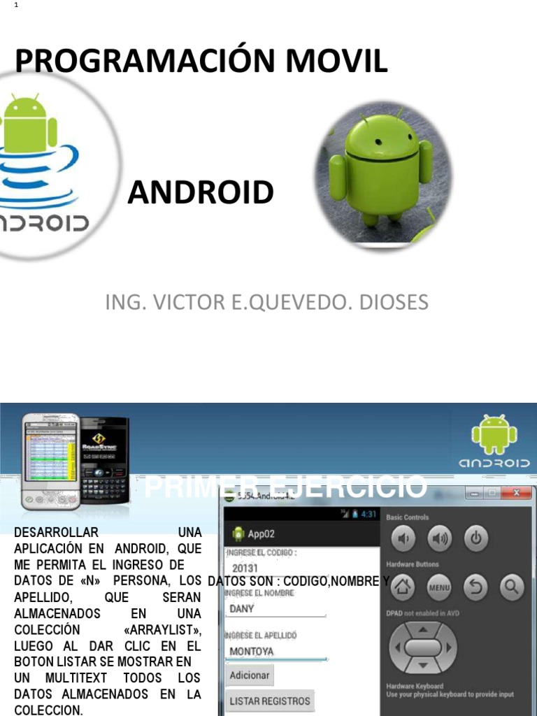 Guia Laboratorio 4 Android Ejemplos Con Array List | PDF | Informática