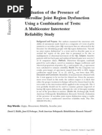 Laslett Cluster Tests for SIJ Dysfunction | PDF | Pelvis ...