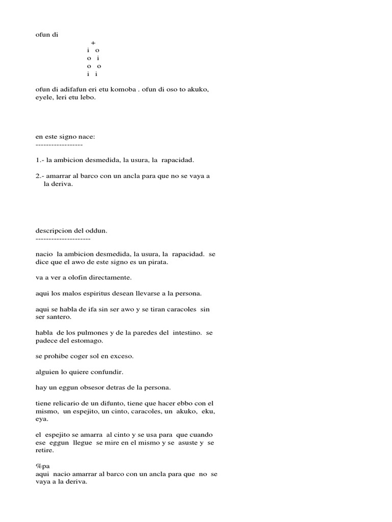 05-Ofun Odi | PDF | Mitología | Religión étnica