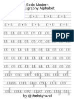 Ejercicios para La Letra Manuscrita | PDF