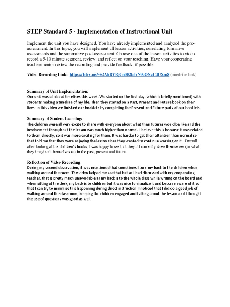 Step Standard 5 | PDF