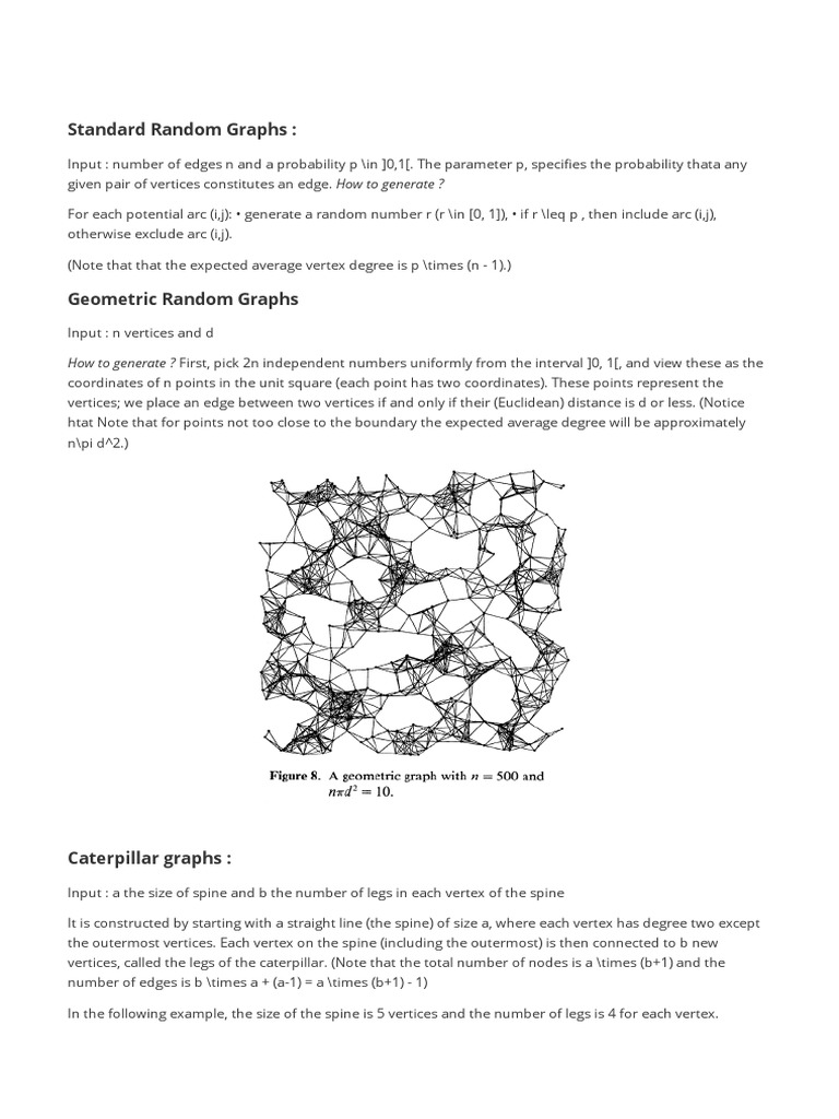 Types of Random Graphs Explained | PDF | Science & Mathematics | Computers
