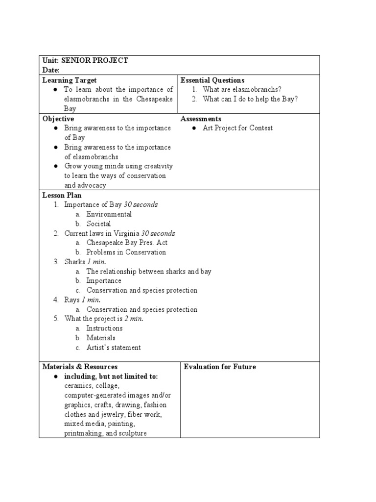 Lesson Plan - Art Contest | PDF