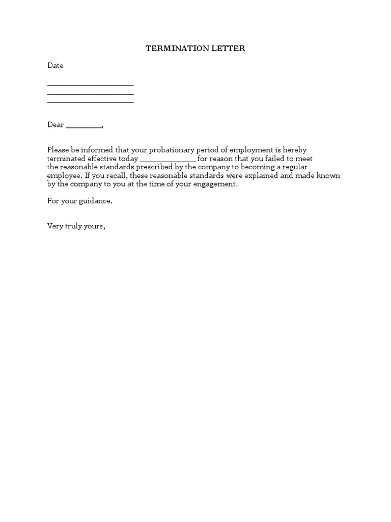 Termination Letter | PDF