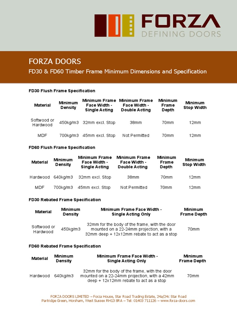 Fire Doors Spec | PDF | Lumber | Hardwood