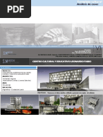 Programa Arquitectonico de Un Centro Cultural | PDF | Teatro | Diseño