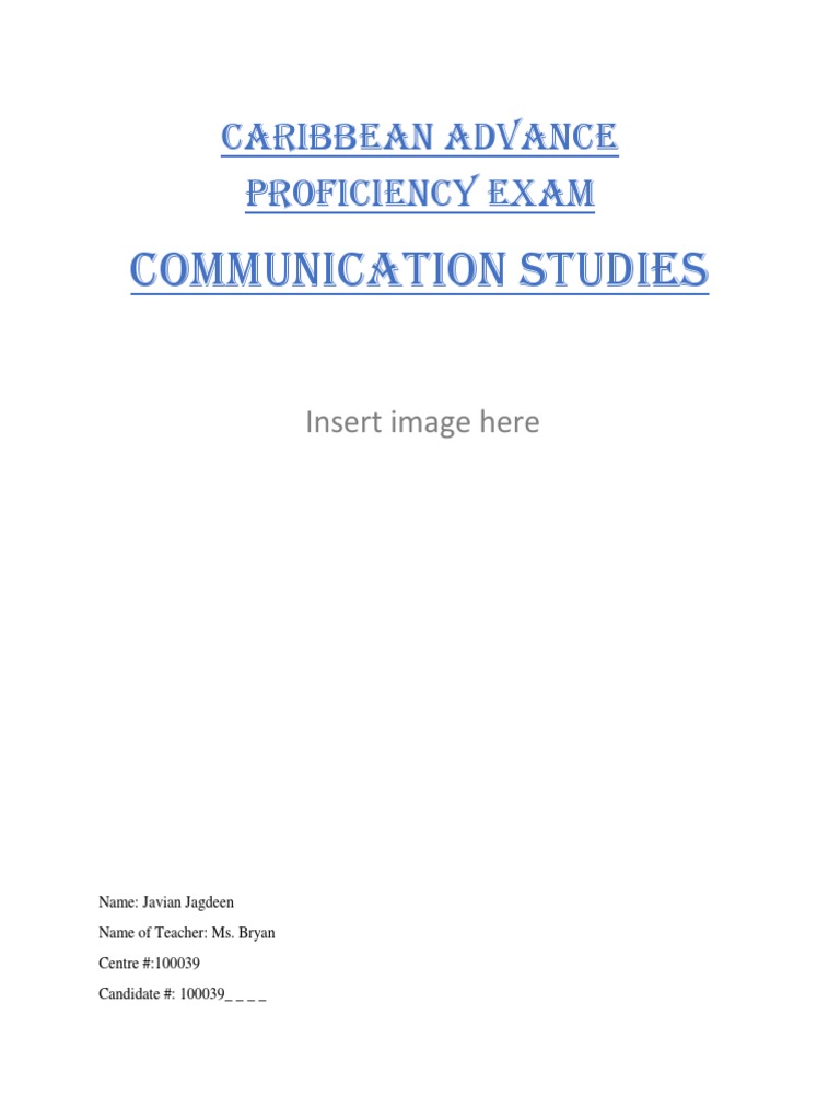 Communication Studies Ia Sample | PDF | Unemployment | Social Science