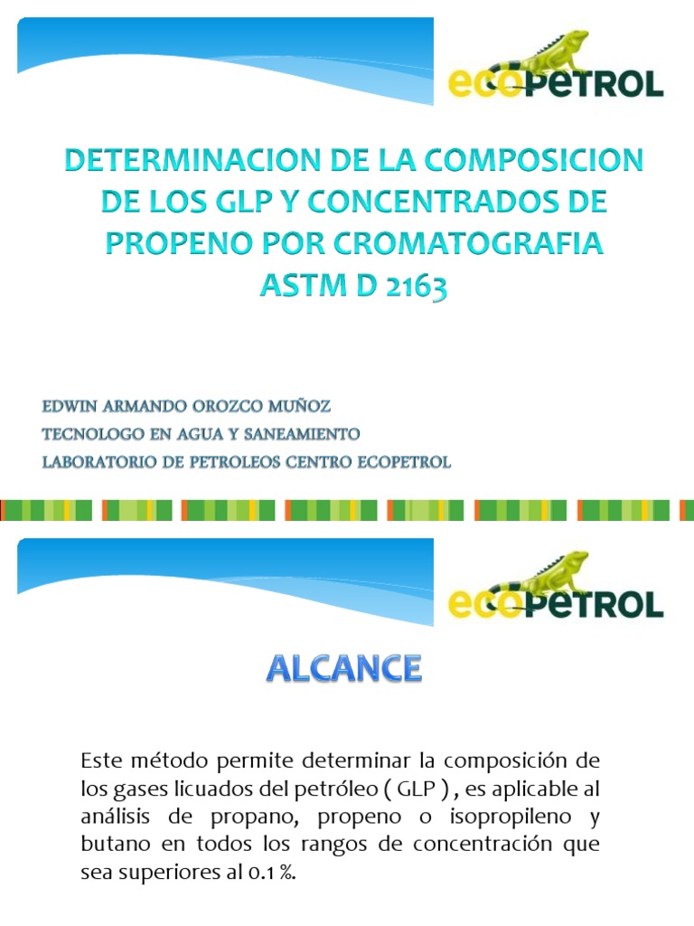 Astm D 2163 K | PDF | Cromatografía | Gases